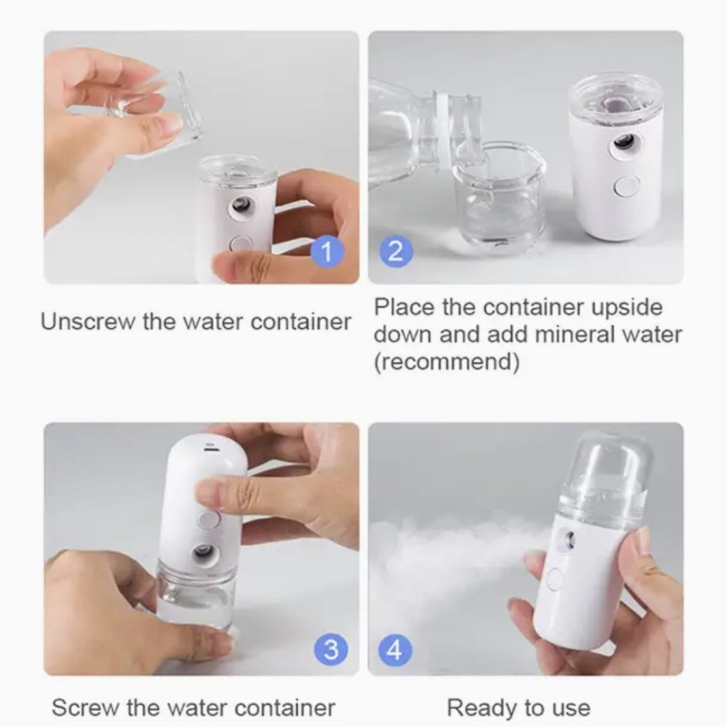 Nano Facial Mister (30ml) - Compact, Leak-proof & Durable – Trendy Vendy LA