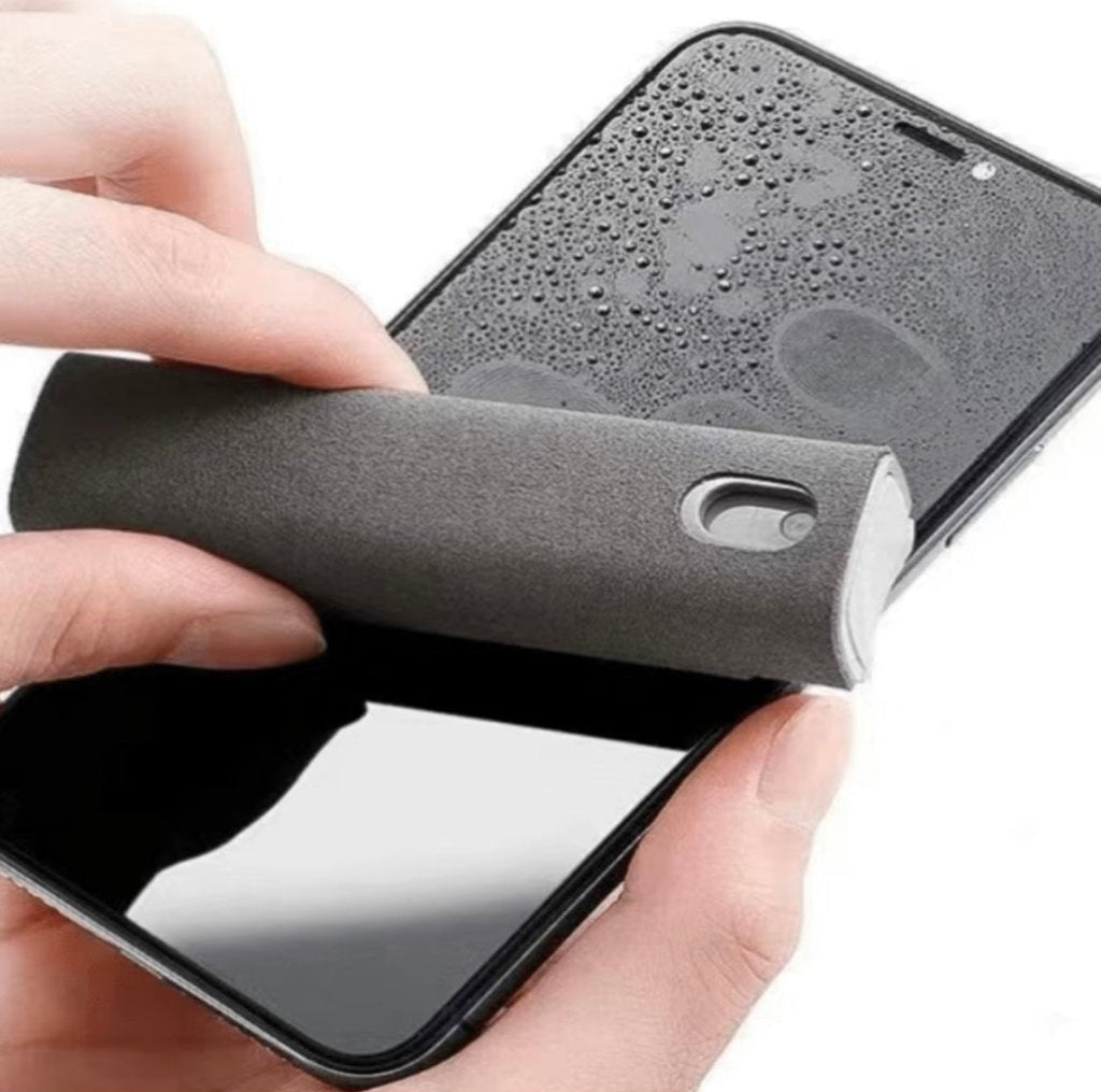 2-in-1 Microfiber Screen Cleaner Spray Bottle - for Mobiles & Tablets ...